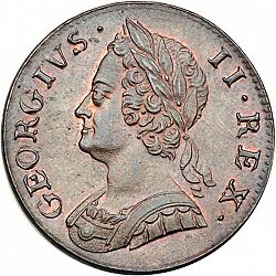 Halfpenny from 1753 - UNITED KINGDOM 1727-60 - George II - The Coin Database