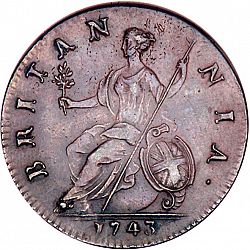 Halfpenny from 1743 - UNITED KINGDOM 1727-60 - George II - The Coin ...