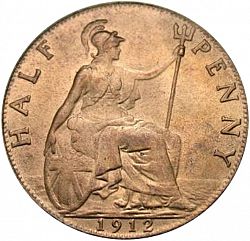 Halfpenny from 1912 - UNITED KINGDOM 1910-36 - George V - The Coin Database