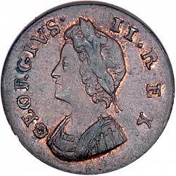 Farthing from 1737 - UNITED KINGDOM 1727-60 - George II - The Coin Database