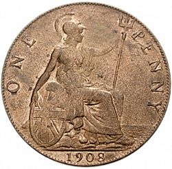 Penny from 1908 - UNITED KINGDOM 1902-10 - Edward VII - The Coin Database