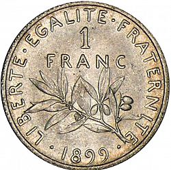 1 Franc from 1899 - FRANCE 1871-1940 - Third Republic - The Coin Database