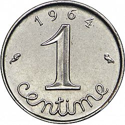 1 Centime from 1964 - FRANCE 1959-2001 - Fifth Republic - The Coin Database