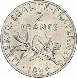 2 Francs from 1899 - FRANCE 1871-1940 - Third Republic - The Coin Database