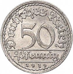 50 Pfenning from 1919F - GERMANY 1922-23 - Weimar Republic - Mark ...