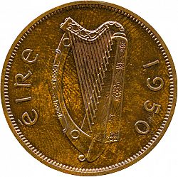 1d - Penny from 1950 - IRELAND 1938-70 - Eire - The Coin Database