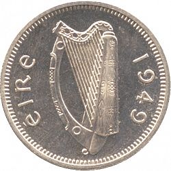 3d - 3 Pence from 1949 - IRELAND 1938-70 - Eire - The Coin Database