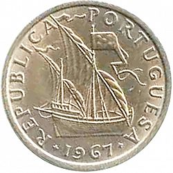 5 Escudos from 1967 - PORTUGAL 1910-01 - República - The Coin Database