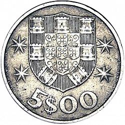 5 Escudos from 1964 - PORTUGAL 1910-01 - República - The Coin Database