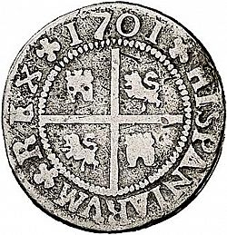 1 Real from 1701 - SPAIN 1700-46 - FELIPE V - The Coin Database