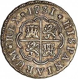 1 Real from 1731 - SPAIN 1700-46 - FELIPE V - The Coin Database
