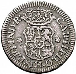 half Real from 1764 - SPAIN 1759-88 - CARLOS III - The Coin Database