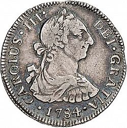 2 Reales from 1784 - SPAIN 1759-88 - CARLOS III - The Coin Database
