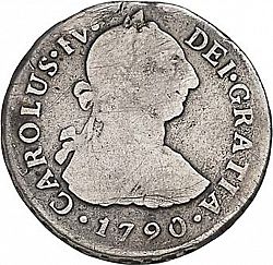 2 Reales from 1790 - SPAIN 1788-08 - CARLOS IV - The Coin Database