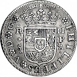 2 Reales from 1733 - SPAIN 1700-46 - FELIPE V - The Coin Database