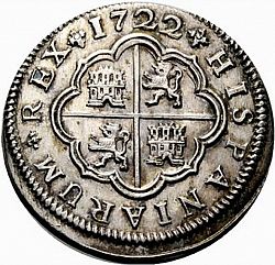2 Reales from 1722 - SPAIN 1700-46 - FELIPE V - The Coin Database