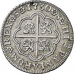 2 Reales from 1730 - SPAIN 1700-46 - FELIPE V - The Coin Database