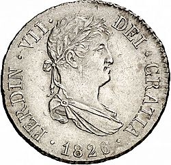 2 Reales from 1826 - SPAIN 1808-33 - FERNANDO VII - The Coin Database