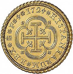 4 Escudos from 1724 - SPAIN 1724 - LUIS I - The Coin Database