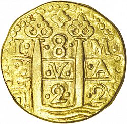 8 Escudos from 1722 - SPAIN 1700-46 - FELIPE V - The Coin Database