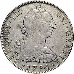 8 Reales from 1774 - SPAIN 1759-88 - CARLOS III - The Coin Database