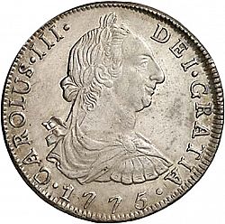 8 Reales from 1775 - SPAIN 1759-88 - CARLOS III - The Coin Database