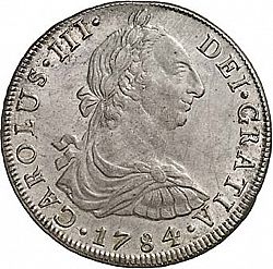 8 Reales from 1784 - SPAIN 1759-88 - CARLOS III - The Coin Database
