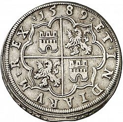 8 Reales from 1589 - SPAIN 1556-98 - FELIPE II - The Coin Database