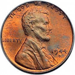 1 cent from year 1944 - UNITED STATES Lincoln coin - The Coin Database
