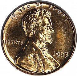 1 cent from year 1953 - UNITED STATES Lincoln coin - The Coin Database